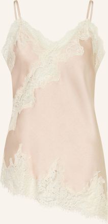 Neo Noir Neo Noir Top Viole Mit Spitze weiss