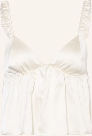 by Aylin Koenig By Aylin Koenig Seidentop Lil Mit R&uuml;schen weiss