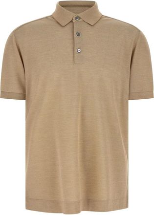 Ermenegildo Zegna Homme, Tops, Beige, Taille: XL Polo