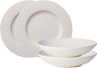 Villeroy & Boch Manufacture Rock Blanc Tafelset 4tlg
