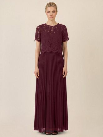 Apart Abendkleid mit Spitzenoberteil und Plisseerock