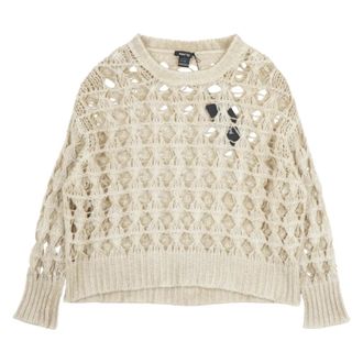 Avant Toi Femme, Pulls, Beige, Taille: 36 FR Maille &agrave; col rond