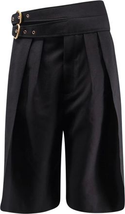 Chlo&eacute; Femme, Shorts, Noir, Taille: 40 FR Virgin Wool Skirt