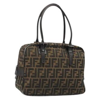 Fendi Pre-owned Sac &agrave; main en toile Zucca - Femme - Pre-owned - Brun - Taille: ONE Size