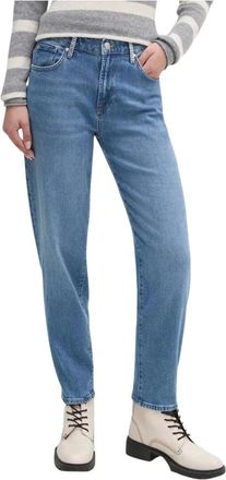 Joop Femme, Jeans, Bleu, Taille: W26 Jean droit &agrave; &eacute;cusson logo