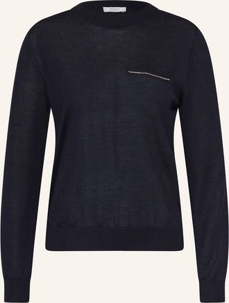 PESERICO Peserico Cashmere-Pullover Mit Schmucksteinen blau