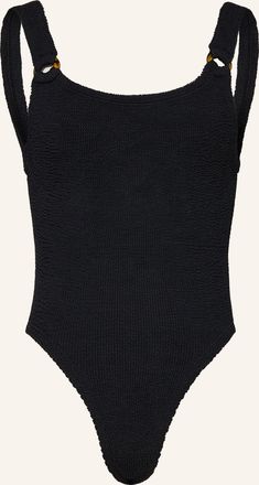 Hunza G Badeanzug Domino schwarz