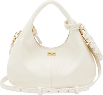 Ganni Femme, Sacs, Blanc, Taille: ONE Size Mini sac hobo grain&eacute;
