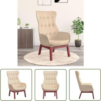 Nova The Living Store Relaxsessel Creme Stoff - Sessel - Wohnzimmersessel - Relaxsessel - Creme Sofa - Gemütlicher Sessel