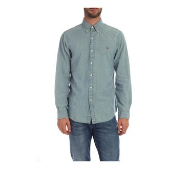 Polo Ralph Lauren Homme, Chemises, Bleu, Taille: M Chemise Chambray D&eacute;contract&eacute;e