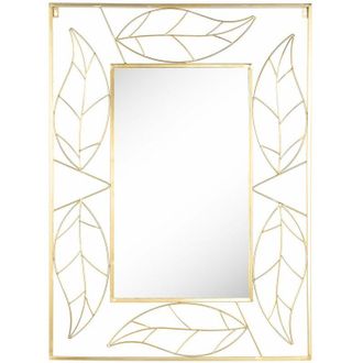 DKD Home Decor Dkd Home Decor - Miroir M&eacute;tal Miroir 71X1X97 Feuille Mat Dor&eacute;