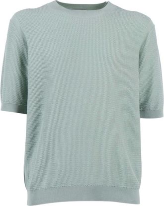 Ballantyne Homme, Pulls, Vert, Taille: XL Pull ras du cou &agrave; manches courtes