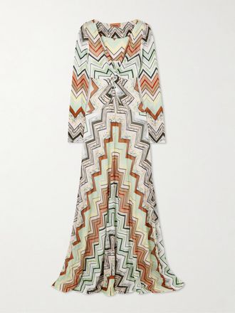 Missoni Maxikleid Aus H&auml;kelstrick - Mehrfarbig