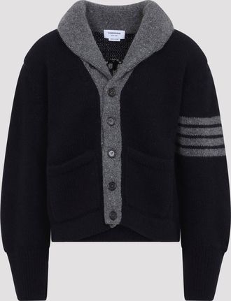 Thom Browne 65 Cardigan &agrave; col en jersey
