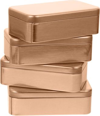 Cabilock 4 Stück Geschenkverpackung Eisenkiste Kleinkindspielzeug Dosenbehälter Spielzeuge Süßigkeiten Etiketten Massenspielzeug Weißblechdosen Weißblech Dose 