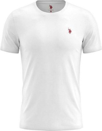 U.S.Polo Association T-Shirt USZaane Herren 2er Pack - Baumwolle Rundhals Basic Klassische Basic Shirts mit weichem Tragegef&uuml;hl
