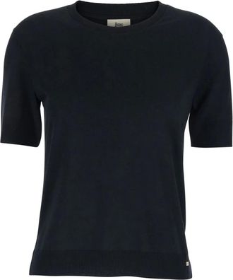Herno Femme, Pulls, Noir, Taille: 34 FR Glam Knit T-Shirt