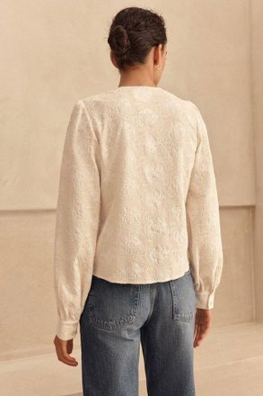 Next Langarmbluse N. Premium Bestickte, lang&auml;rmelige Bluse (1-tlg)