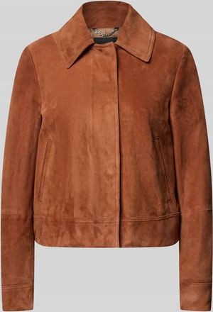 HUGO BOSS Regular Fit Lederjacke aus echtem Ziegenleder Modell SAMARO
