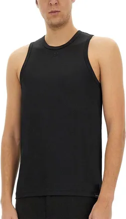 Courr&egrave;ges Lightweight Polyester Tank Top - Black