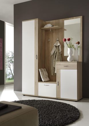 M&ouml;belando Garderobe Kompaktgarderobe Flurm&ouml;bel Komplettgarderobe Wandgarderobe Nessi I