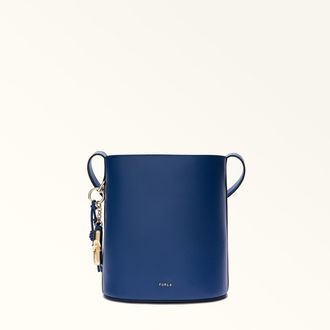 Furla Roxie Beuteltasche S Indigo Strukturiertes Leder Damen