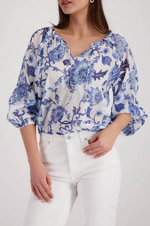 Monari Klassische Bluse 410524 weich