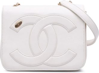 Chanel Hobo Bags - Lambskin CC Mania Flap - Gr. unisize - in Weiß - für Damen