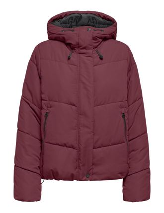 Only Damen Onlmaggi Life Short Puffer Cc OTW, Cabernet, x_l