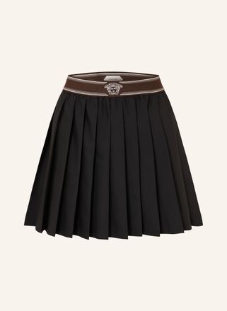 Versace Faltenrock schwarz