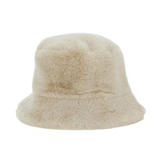 Apparis Wei&szlig;er Bucket Hat aus Ecofur Frau - - Accessories - Damen - Wei&szlig; - ONE SIZE