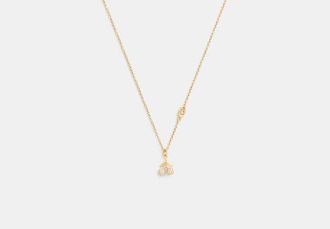 Coach Pav&eacute;-Halskette Mit Kirschanh&auml;nger