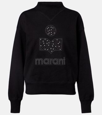 Isabel Marant Sweat-shirt Moby en coton mélangé à logo