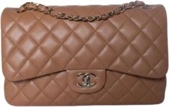 Chanel Pre-owned Cuir sacs-main - Femme - Pre-owned - Brun - Taille: ONE Size