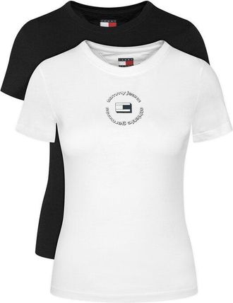 Tommy Jeans T-Shirt-Set DW0DW23004 Bunt Slim Fit