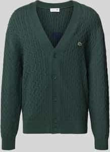 Lacoste Cardigan mit gro&szlig;em R&uuml;cken-Initial