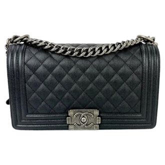 Chanel Pre-owned Medium Boy Flap Schultertasche - - Pre-owned - Damen - Schwarzk - ONE SIZE