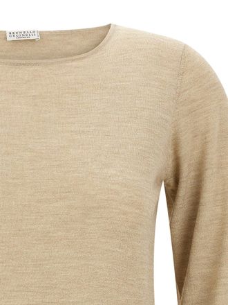 Brunello Cucinelli Scollo Sweater - Beige