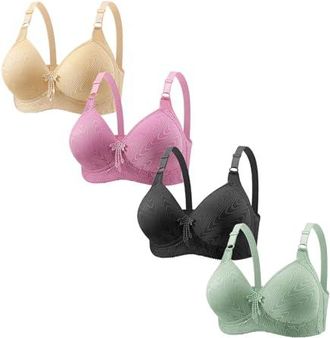 Generic D&eacute;bardeur sans armatures pour homme - Soutien-gorge r&eacute;glable - Couverture compl&egrave;te - Soutien - Bralette - Grande taille - Soutien-gorge quotidien - 4,