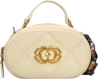 La Carrie Femme, Sacs, Beige, Taille: ONE Size Cnosso Oval Leather Bag