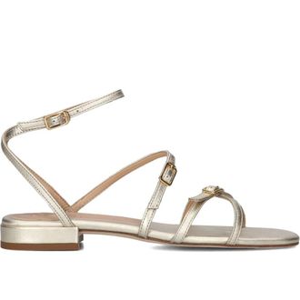 Unisa Goldene Metallic-Sandalen f&uuml;r den Sommer - - Shoes - Damen - Gelb - 41 EU