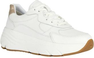 Geox Femme D Diamanta B Plateforme, White Lt Gold, 37 EU