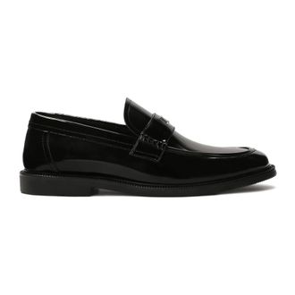 Kazar Monogrammierte schwarze Slipper-Loafer - - Shoes - Herren - Schwarzk - 42 EU