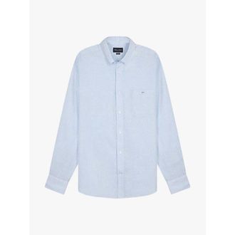 Eden Park Chemise bleue en lin