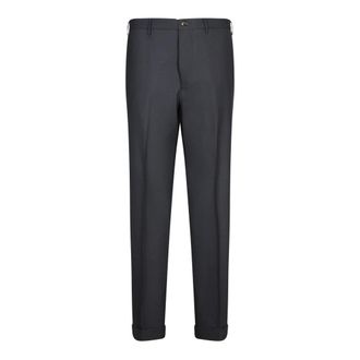 Dell'Oglio Blaue Ma&szlig;geschneiderte Hose f&uuml;r M&auml;nner - - Trousers - Herren - Blau - M