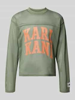 Karl Kani Longsleeve mit Label-Patch und Rundhalsausschnitt