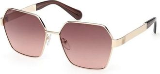 Max & Co. Femme, Accessoires, Jaune, Taille: 59 MM Mo0141 32F Lunettes de soleil