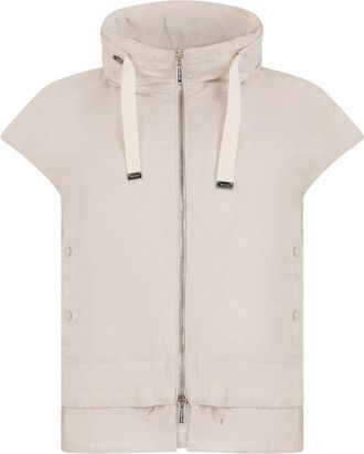 Moorer Veste &agrave; capuche Nissip - Femme - Vestes - Beige - Taille: 36 FR