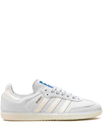 adidas Samba OG Wonder silver/Chalk white/Off white Sneakers - Blau