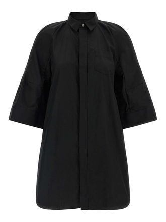 sacai Robe Au Genou - Noir